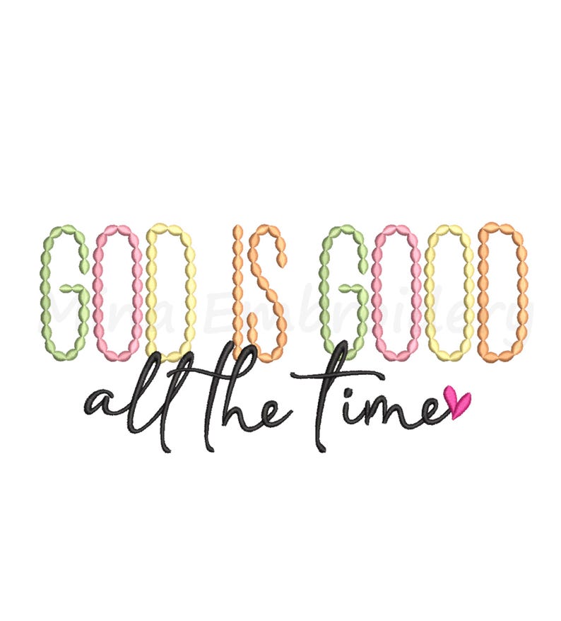 God is Good Embroidery Design, Christian Machine Pattern, 6 Sizes ...