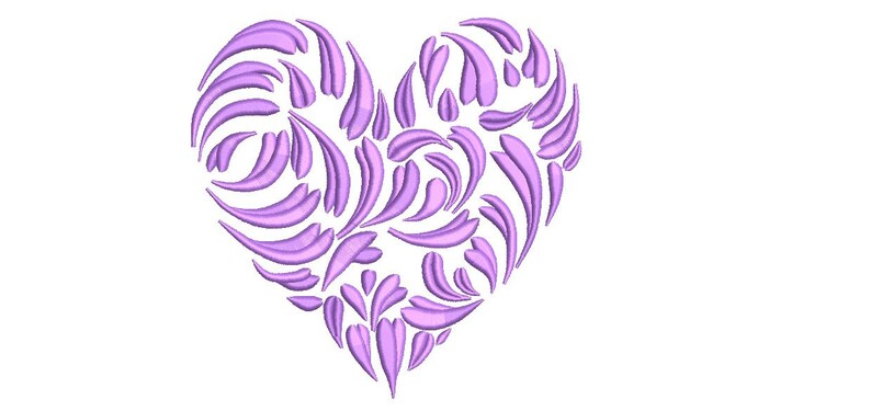 Heart Embroidery Design, Love Embroidery Design, Machine Embroidery ...