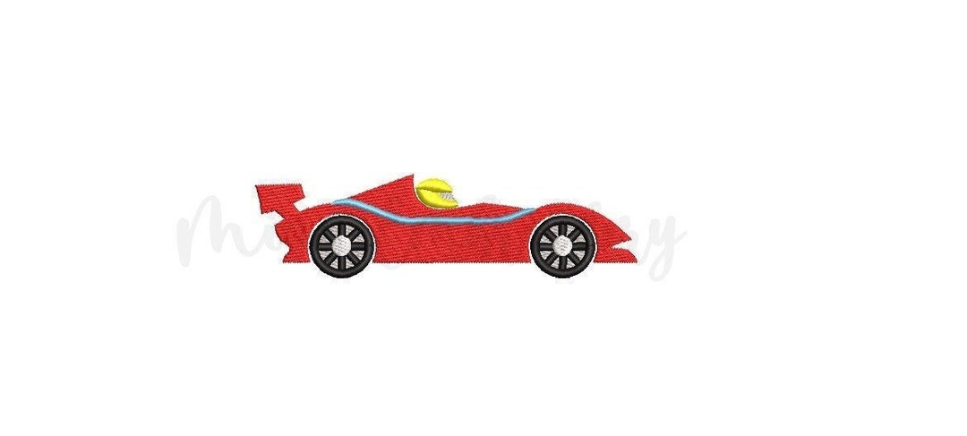 Race Car Embroidery Design, Sport Embroidery Design, Machine Embroidery ...