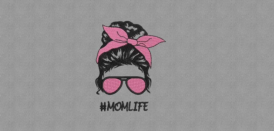 Mom Life Embroidery Design, Woman Embroidery Design, Machine Embroidery ...