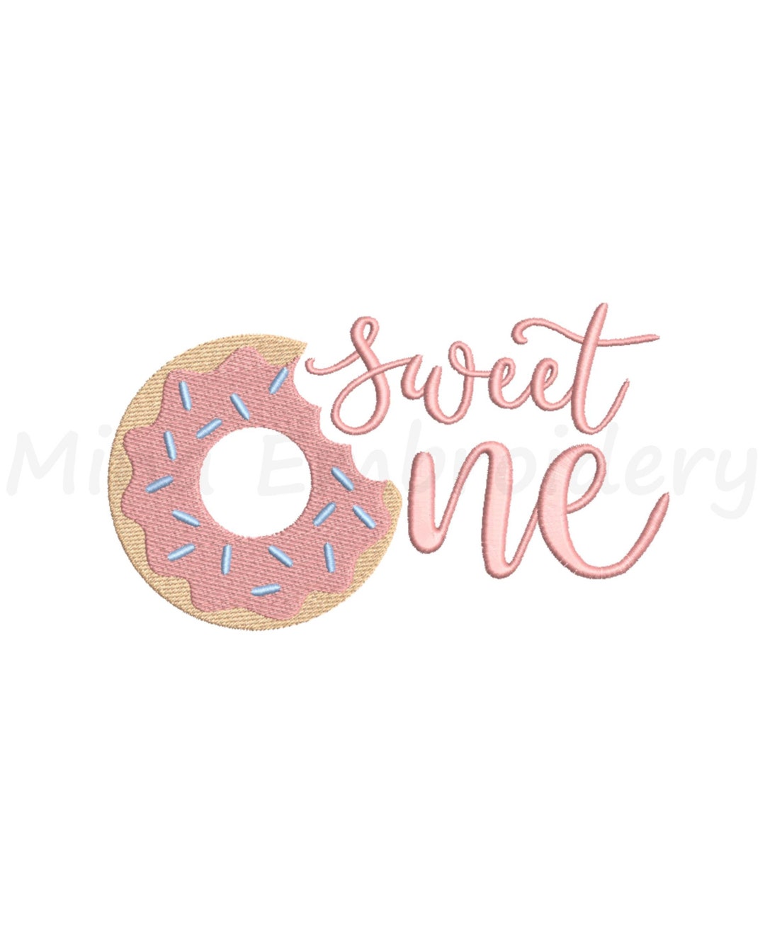 Sweet One Donut Embroidery Design, Machine Embroidery Design, 5 Sizes ...