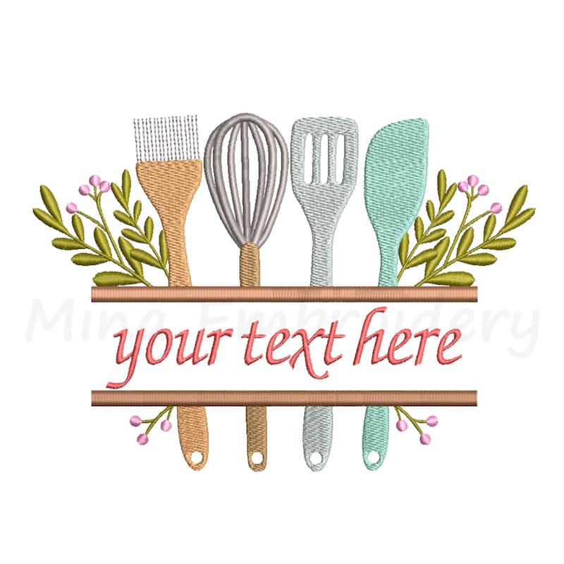 Kitchen Machine Embroidery Design - Etsy
