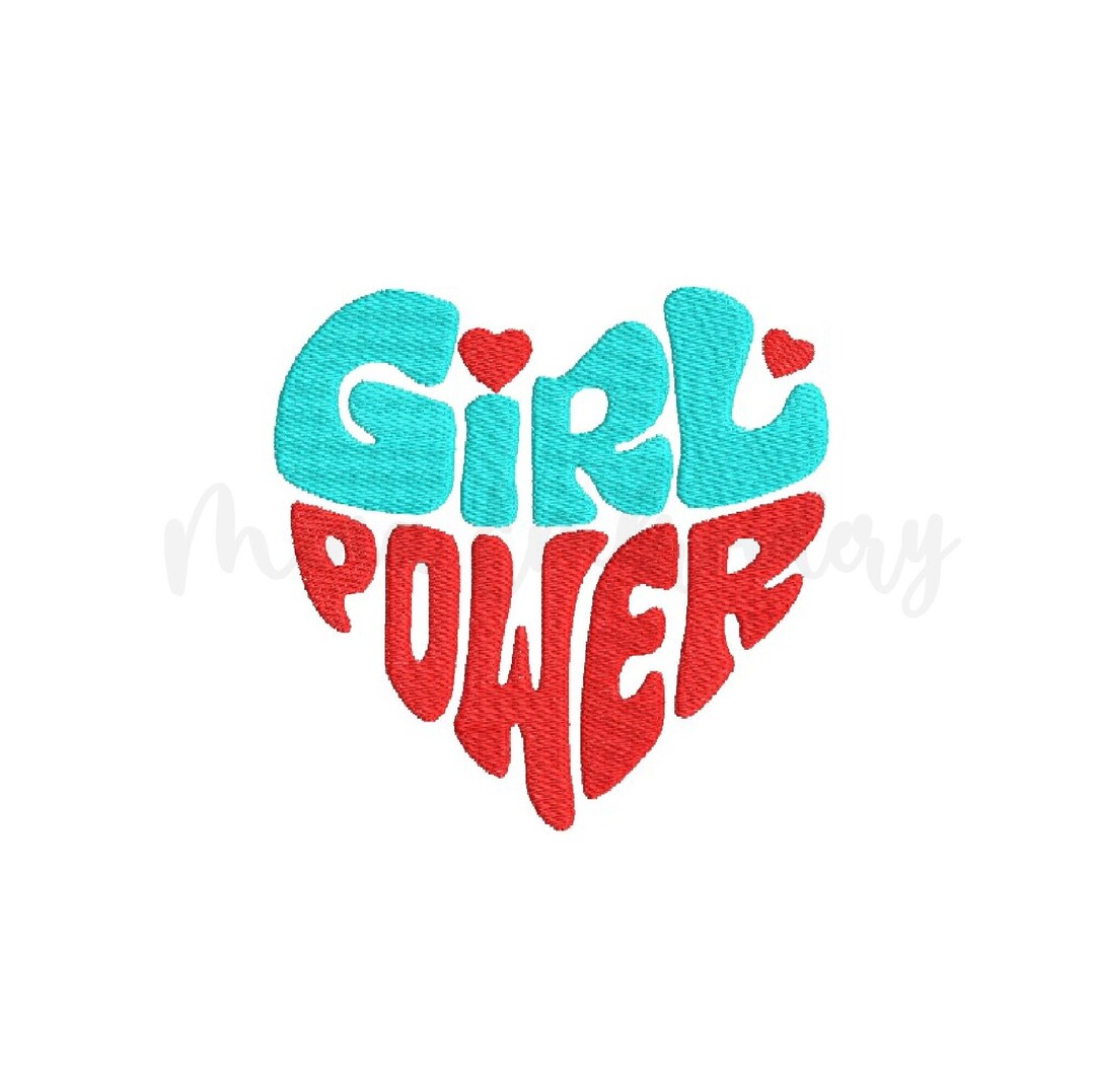 Girl Power Embroidery Design, Machine Embroidery Design, 5 Sizes ...