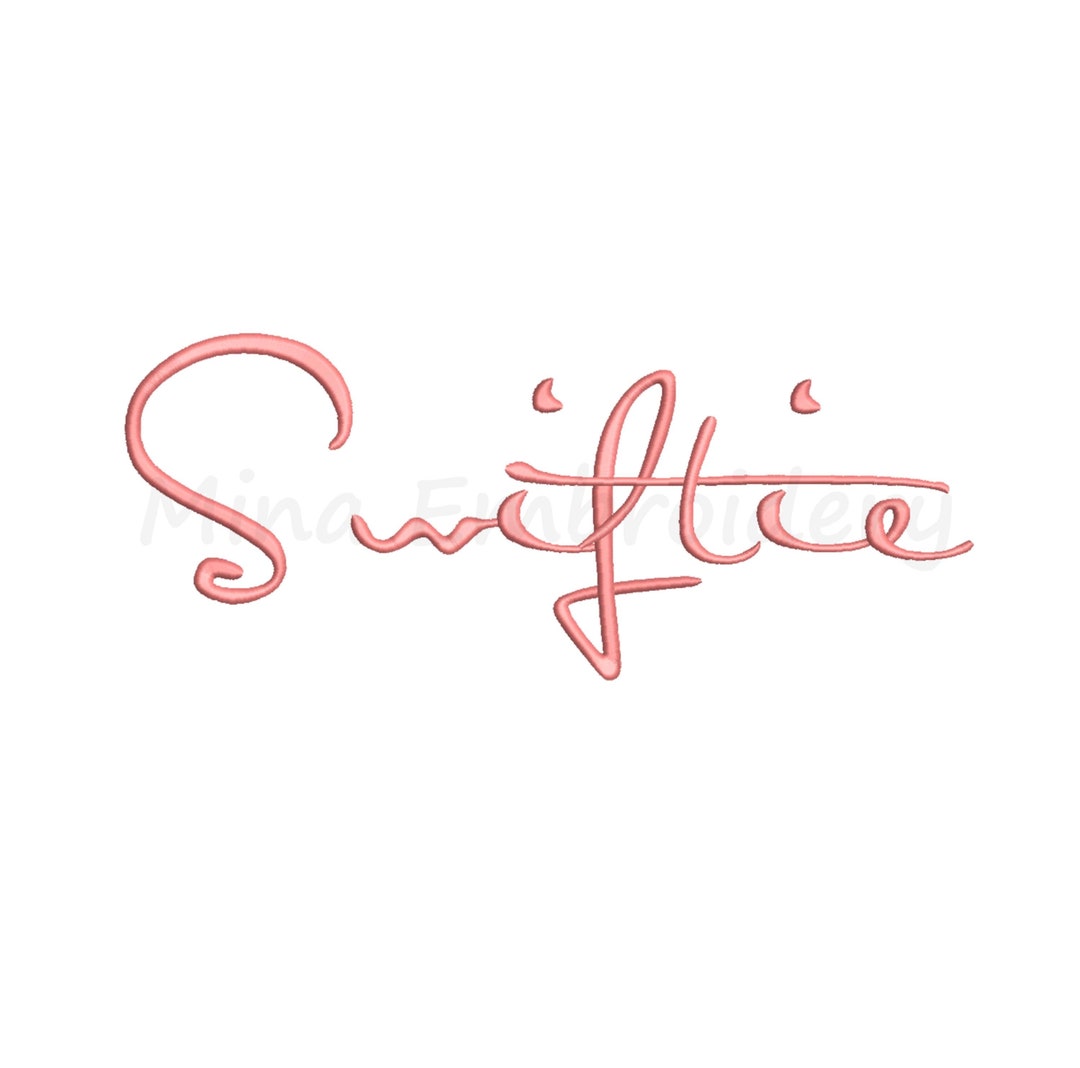 Swiftie Embroidery Design: 6 Sizes Machine Embroidery Pattern (instant ...