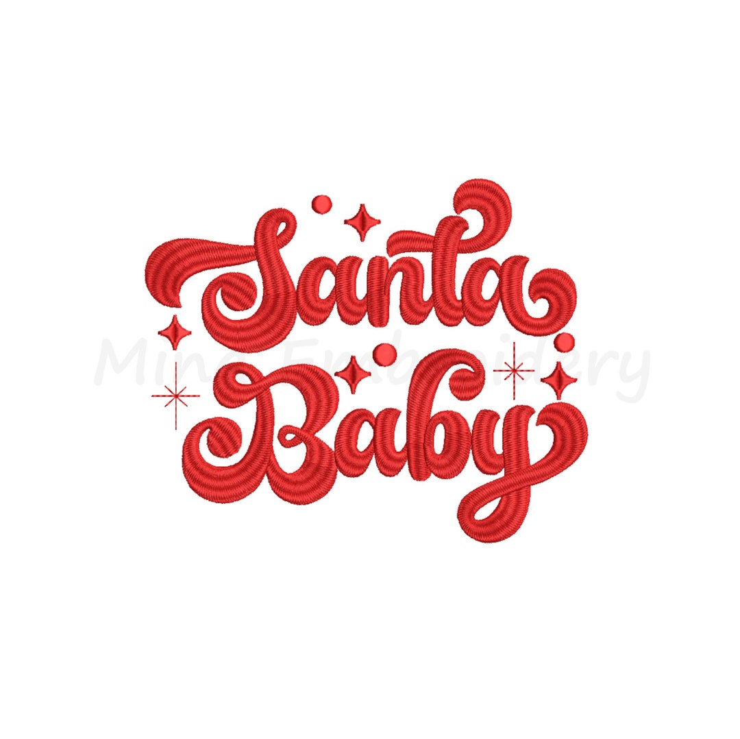 Santa Baby Embroidery Design: Christmas Machine Embroidery (instant ...