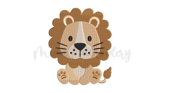 Baby Lion Embroidery Design Animal Embroidery Design Machine | Etsy
