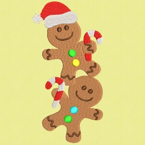 Christmas Gingerbread Embroidery Designs, Double Gingerbread Embroidery ...