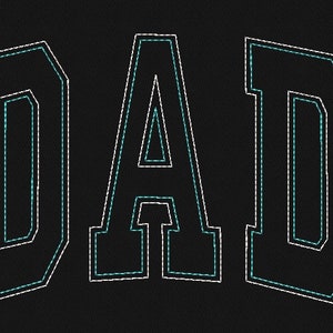 Dad Embroidery Design, Dad Line Art Embroidery Design, Machine ...