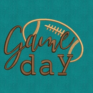 Game Day Embroidery Design, Football Embroidery Design, Machine ...