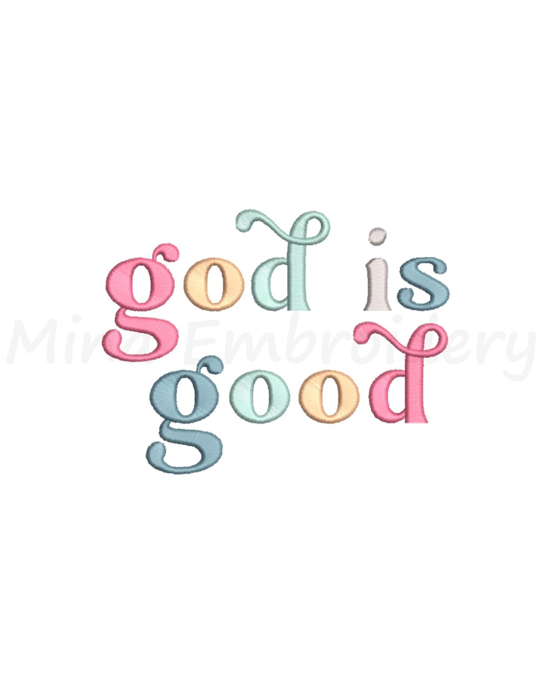 God is Good Embroidery Design, Machine Embroidery Design, 5 Sizes ...