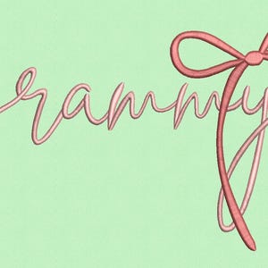 Coquette Grammy Embroidery Design: 6 Sizes (instant Download) - Etsy