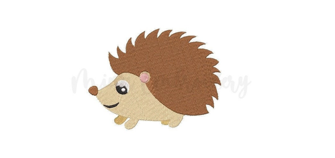 Baby Hedgehog Embroidery Design, Animal Embroidery Design, Machine ...