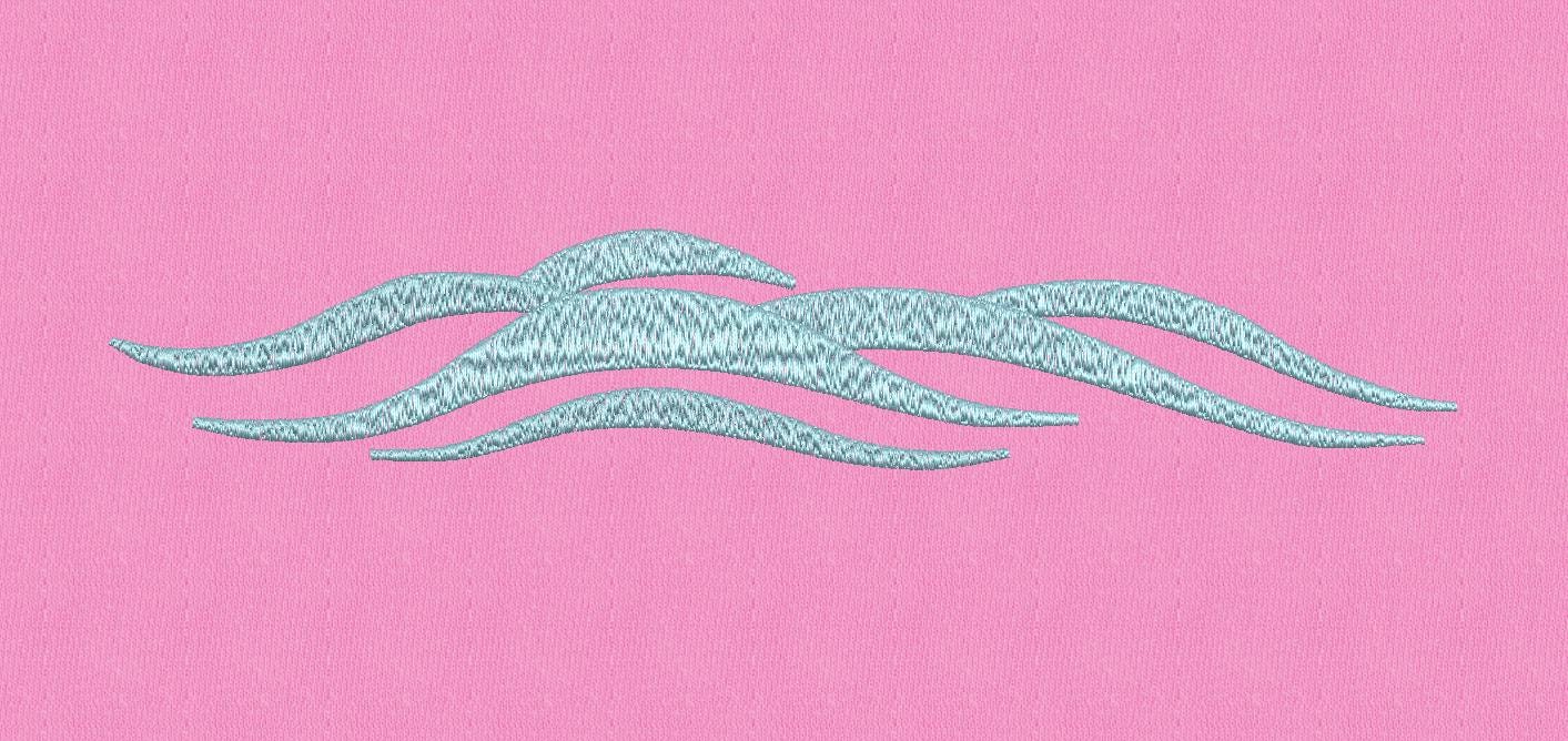Wave Embroidery Design: Summer Ocean Pattern (6 Sizes) (instant ...