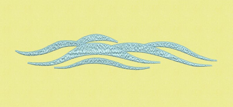 Wave Embroidery Design: Summer Ocean Pattern (6 Sizes) (instant ...