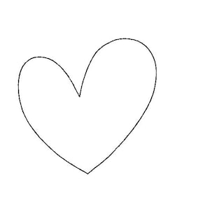 Heart Line Art Embroidery Design, Mini Herat Embroidery Design, 3 Zip ...