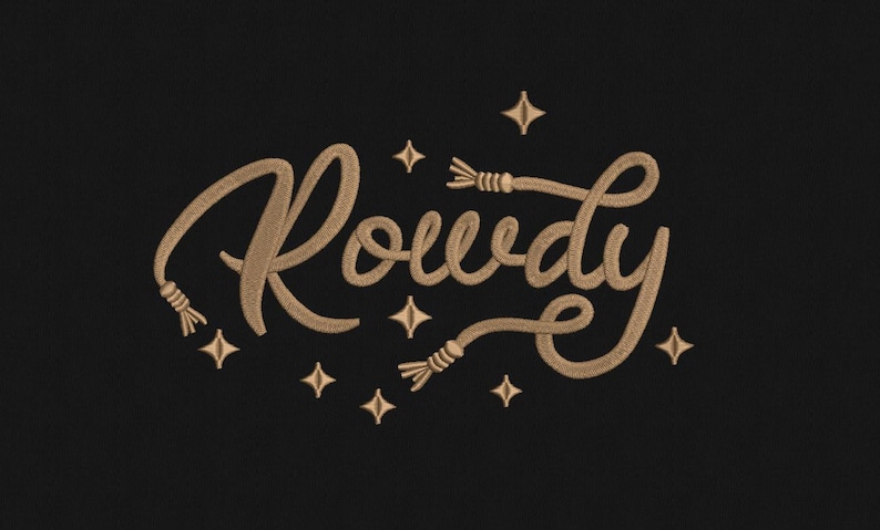 Western Rowdy Embroidery Design, Machine Embroidery Design, 6 Sizes ...