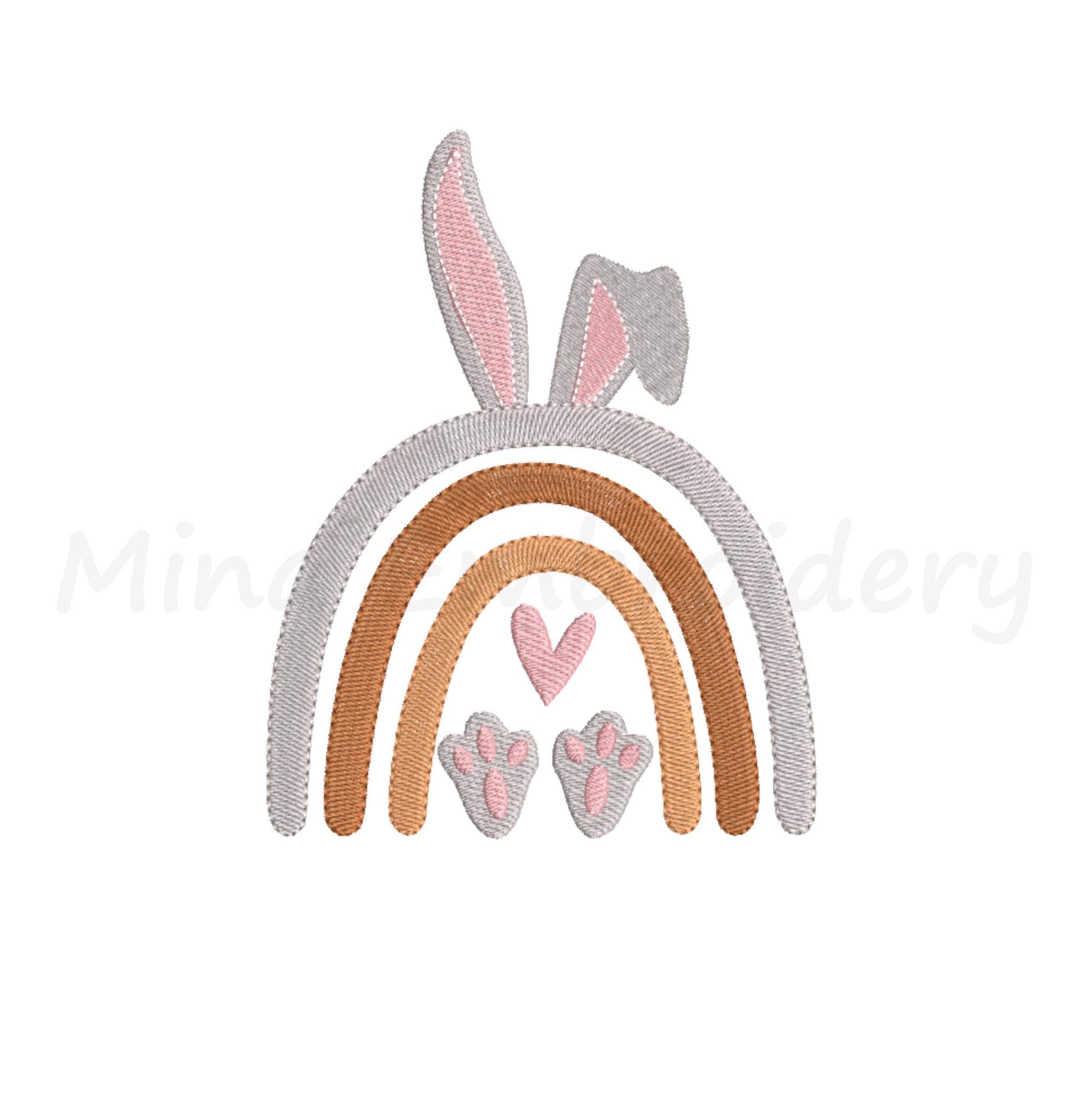 Easter Rainbow Embroidery Design, Boho Rainbow Embroidery Design ...