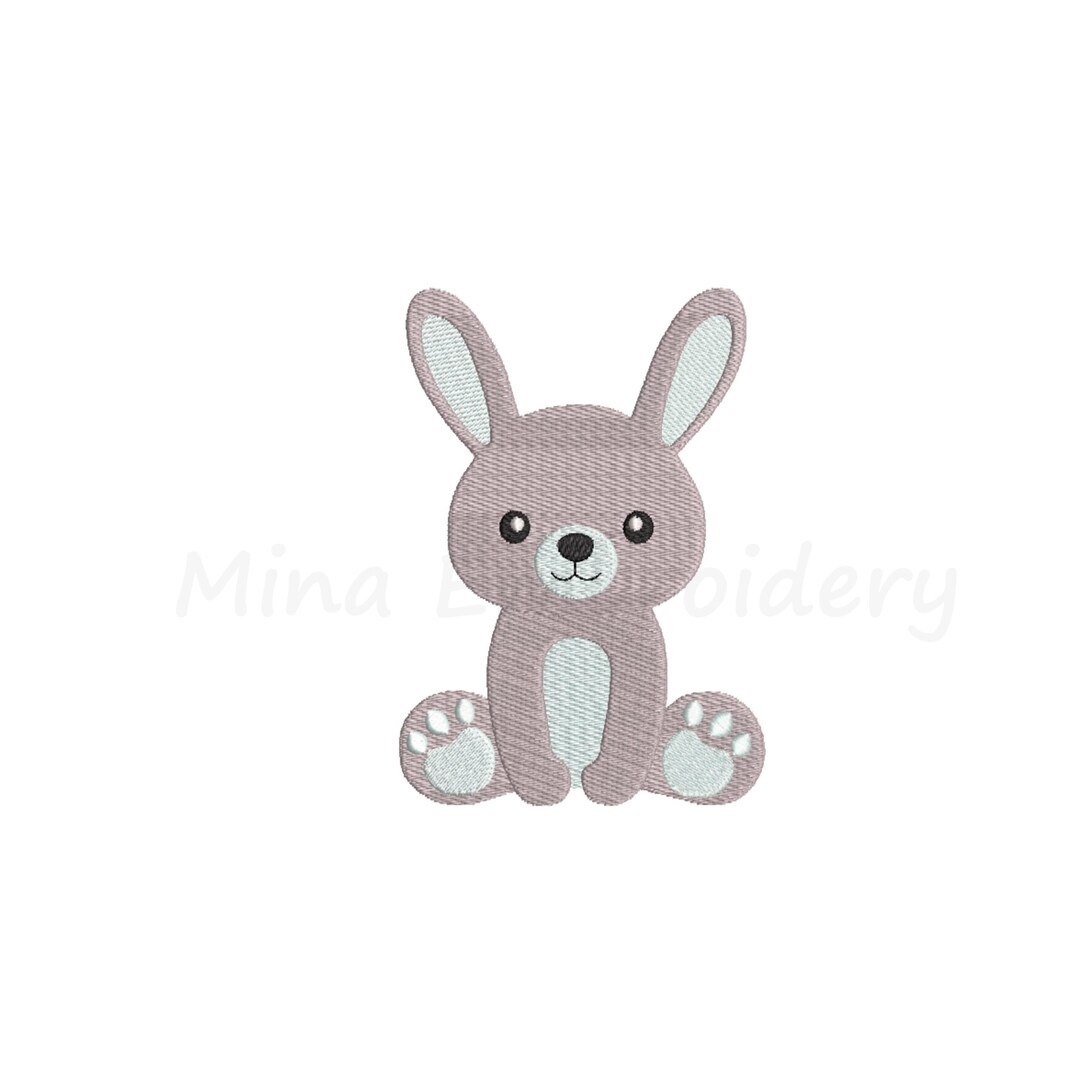 Baby Rabbit Embroidery Design, Animal Embroidery Design, Machine ...