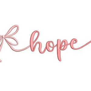 Coquette Hope Embroidery Design: 6 Sizes (instant Download) - Etsy