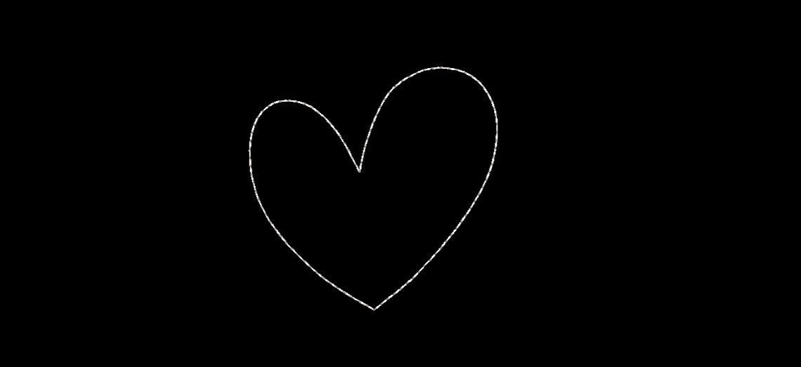 Heart Line Art Embroidery Design Mini Herat Embroidery - Etsy