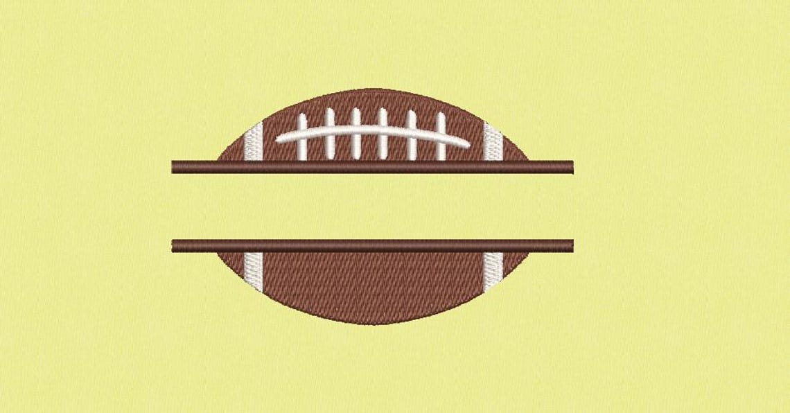 Split Football Embroidery Design, Sport Embridery Design, Machine ...