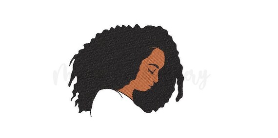 Afro Woman Embroidery Design Machine Embroidery Design 4 - Etsy