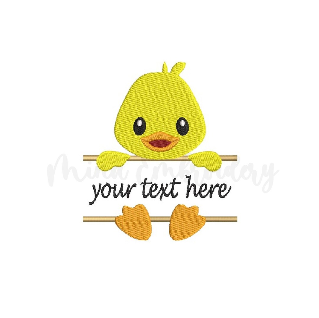Split Baby Duck Embroidery Design, Animal Embroidery Design, Machine ...