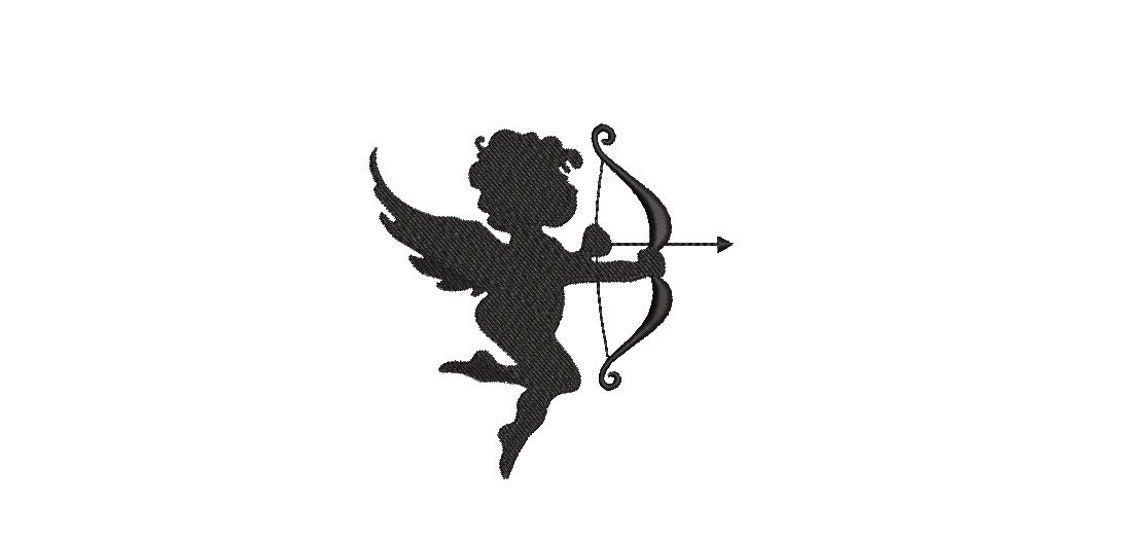 Cupid Heart Embroidery Design: Love Arrow, 6 Sizes (instant Download ...