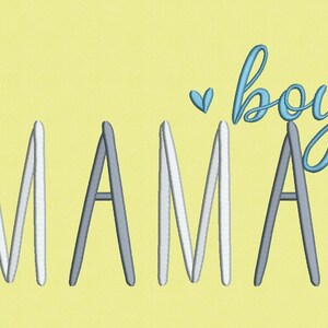 Boy Mama Embroidery Design: Machine Embroidery Pattern (instant ...