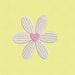MINI Heart Daisy Embroidery Design, Flower Embroidery Design, Machine ...