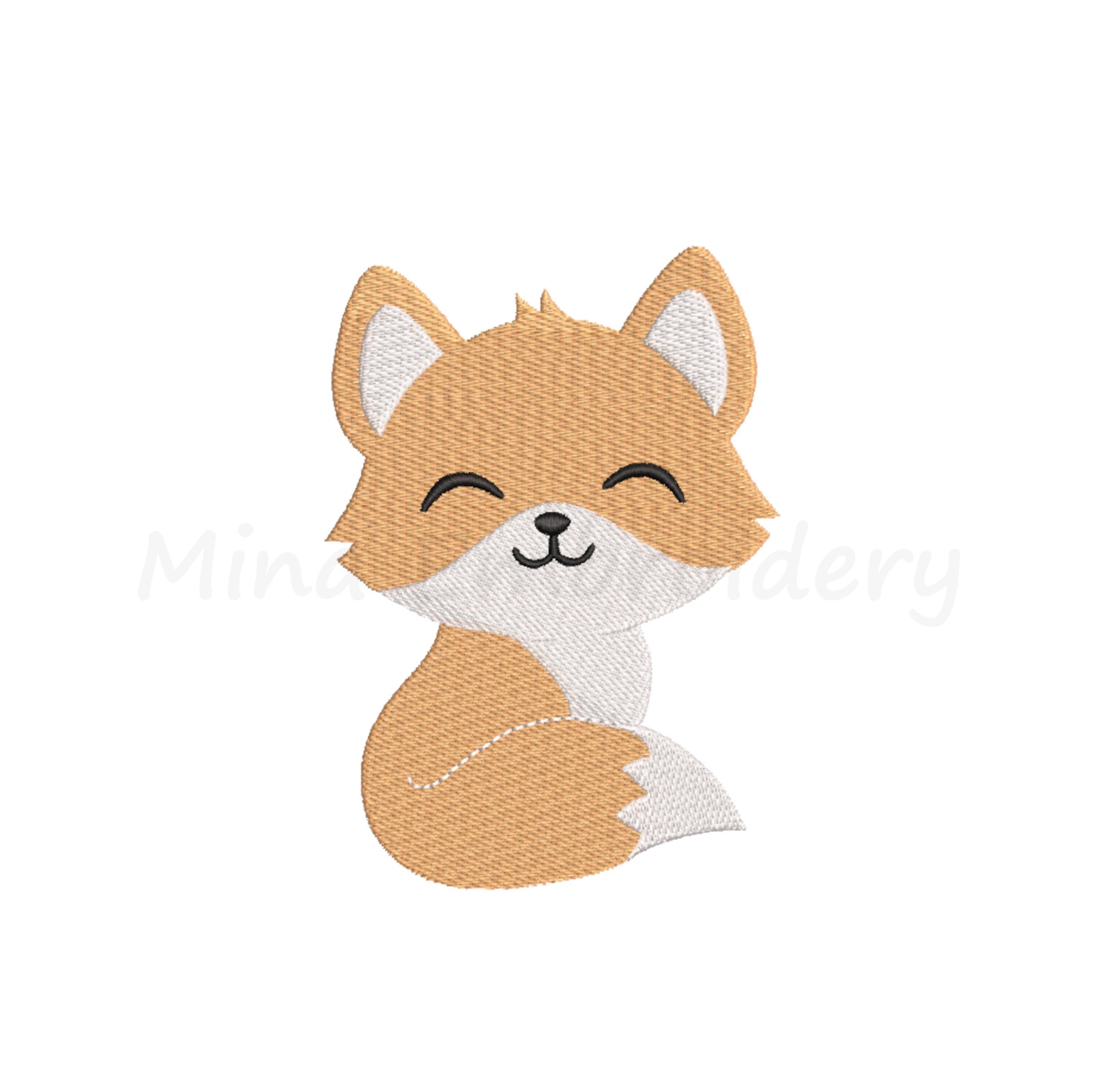 Cute Boy Baby Fox Embroidery Design, Animal Embroidery Design, Machine ...