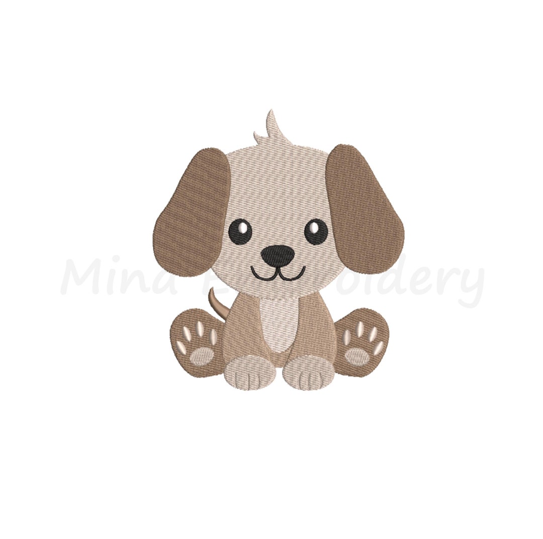 Puppy Embroidery Design, Animal Embroidery Design, Machine Embroidery ...