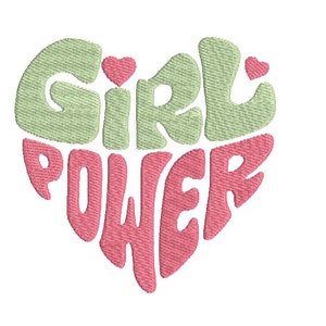 Girl Power Embroidery Design, Machine Embroidery Design, 5 Sizes ...