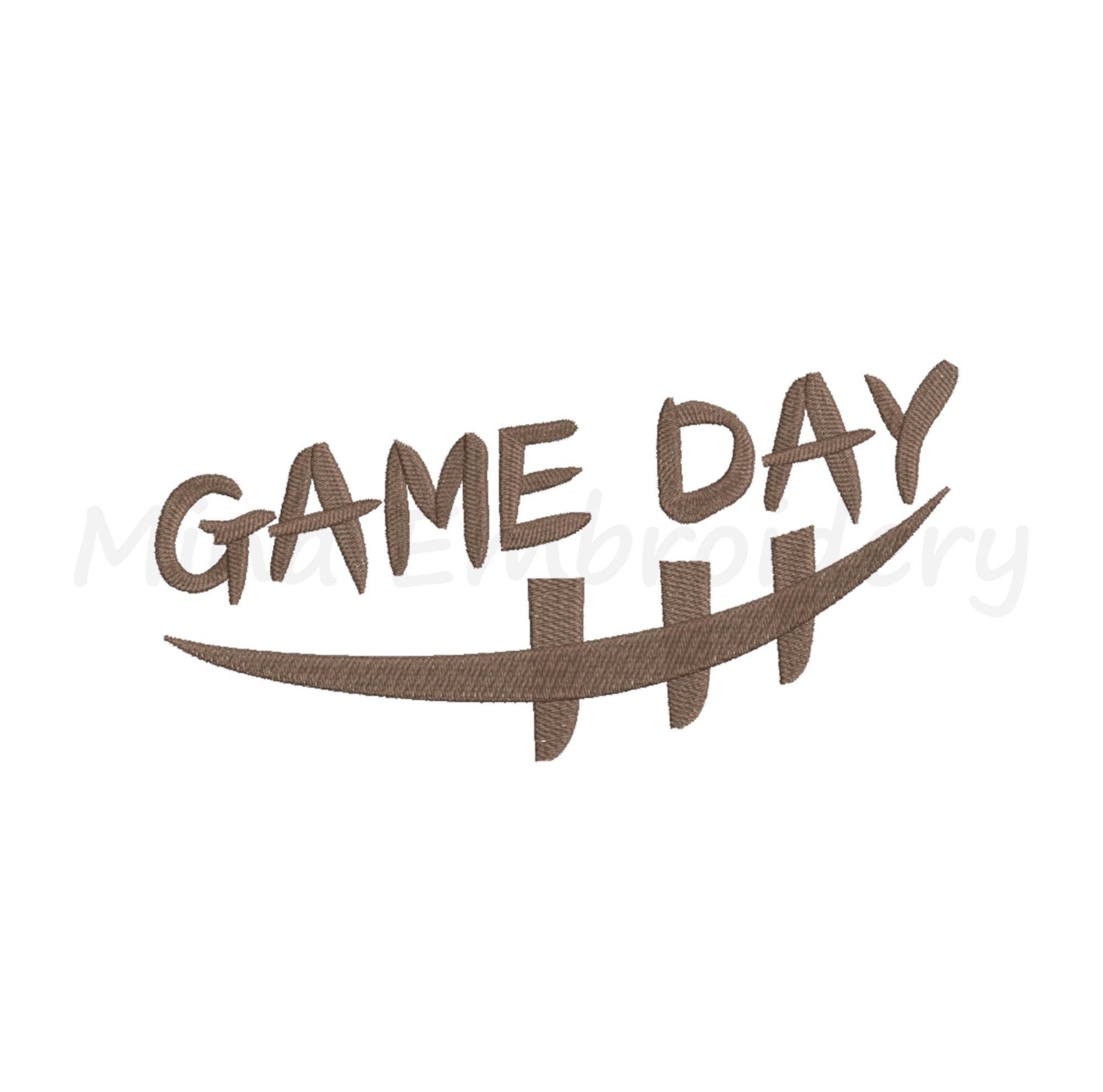 Game Day Embroidery Design, Sport Embroidery Design, Machine Embroidery ...