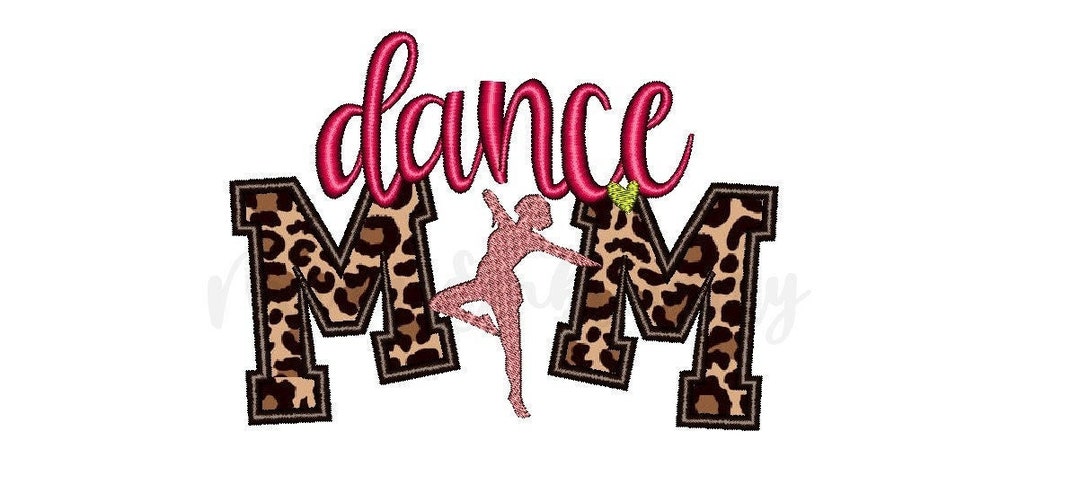 Dance Mom Applique Embroidery Design, Machine Embroidery Design, 5 ...