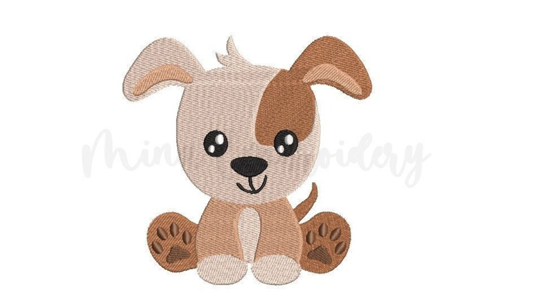 Puppy Embroidery Design Animal Embroidery Design Machine - Etsy