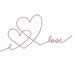 Two Heart Embroidery Design, Love Line Art Embroidery Design, Machine ...
