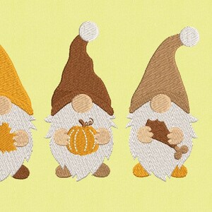 Fall Gnomes Embroidery Design, Thnaksgiving Gnomes Embroidery Design ...