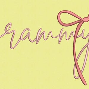 Coquette Grammy Embroidery Design: 6 Sizes (instant Download) - Etsy