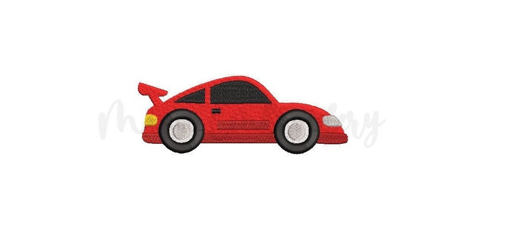 Sport Car Embroidery Design, Mini Sport Car Embroidery Design, Machine ...
