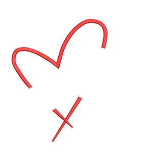 Split Heart Embroidery Design: 5 Sizes (instant Download) - Etsy