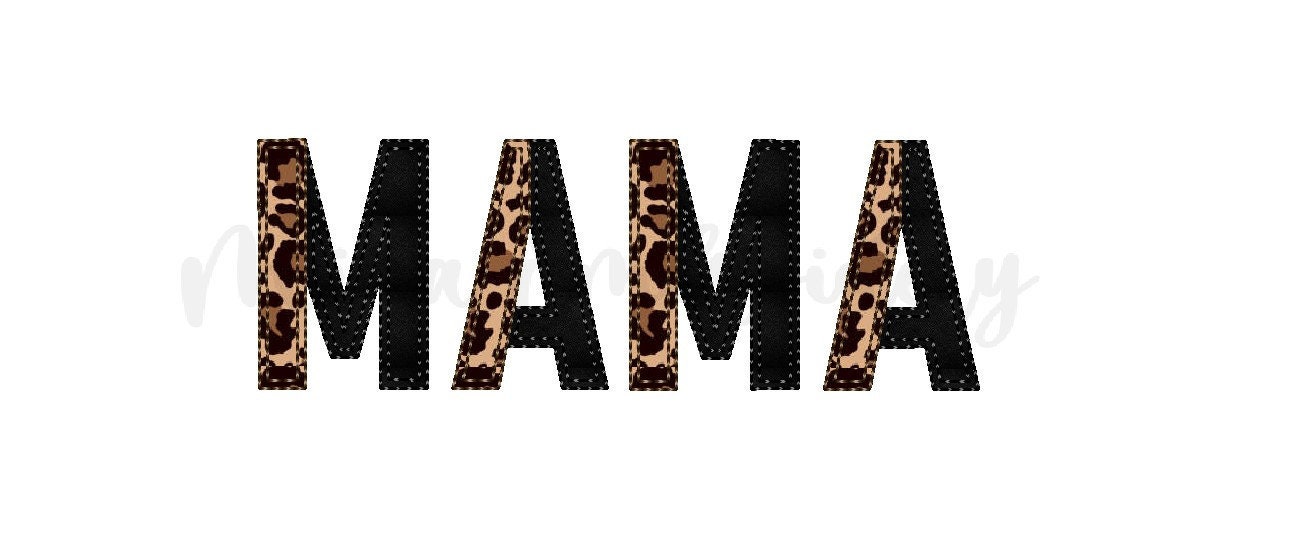 MAMA Applique Embroidery Design Machine Embroidery Design 4 - Etsy