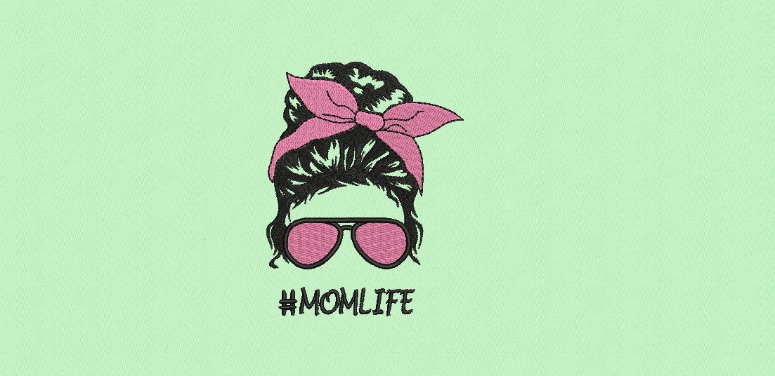 Mom Life Embroidery Design, Woman Embroidery Design, Machine Embroidery ...