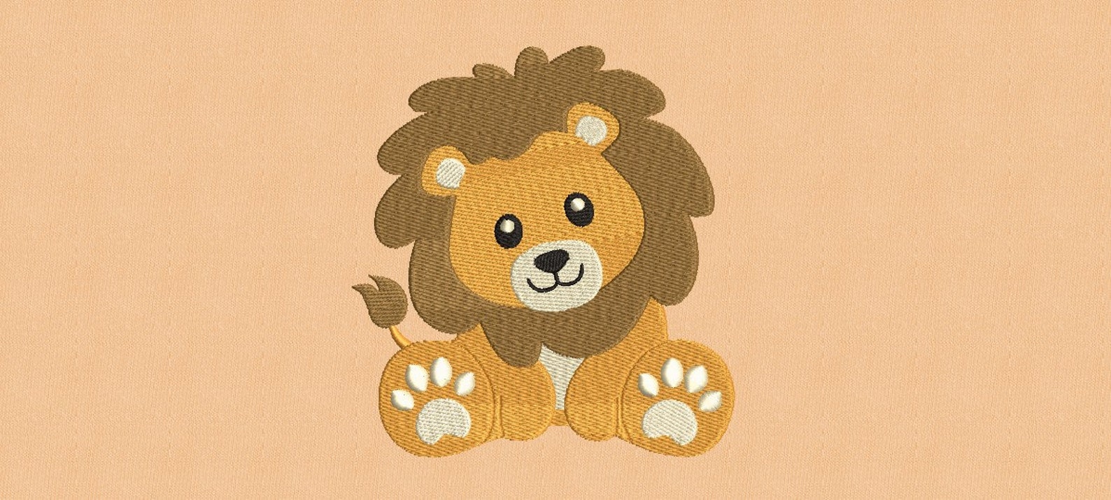 Cute Baby Lion Embroidery Design Safari Embroidery Design - Etsy