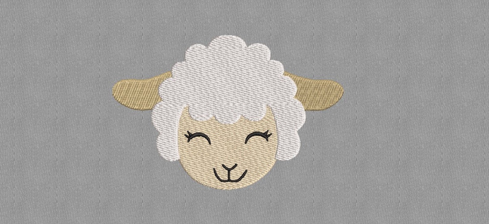 Baby Sheep Face Embroidery Design: Animal Embroidery (4 Sizes) (instant ...