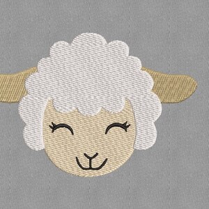 Baby Sheep Face Embroidery Design: Animal Embroidery (4 Sizes) (instant ...