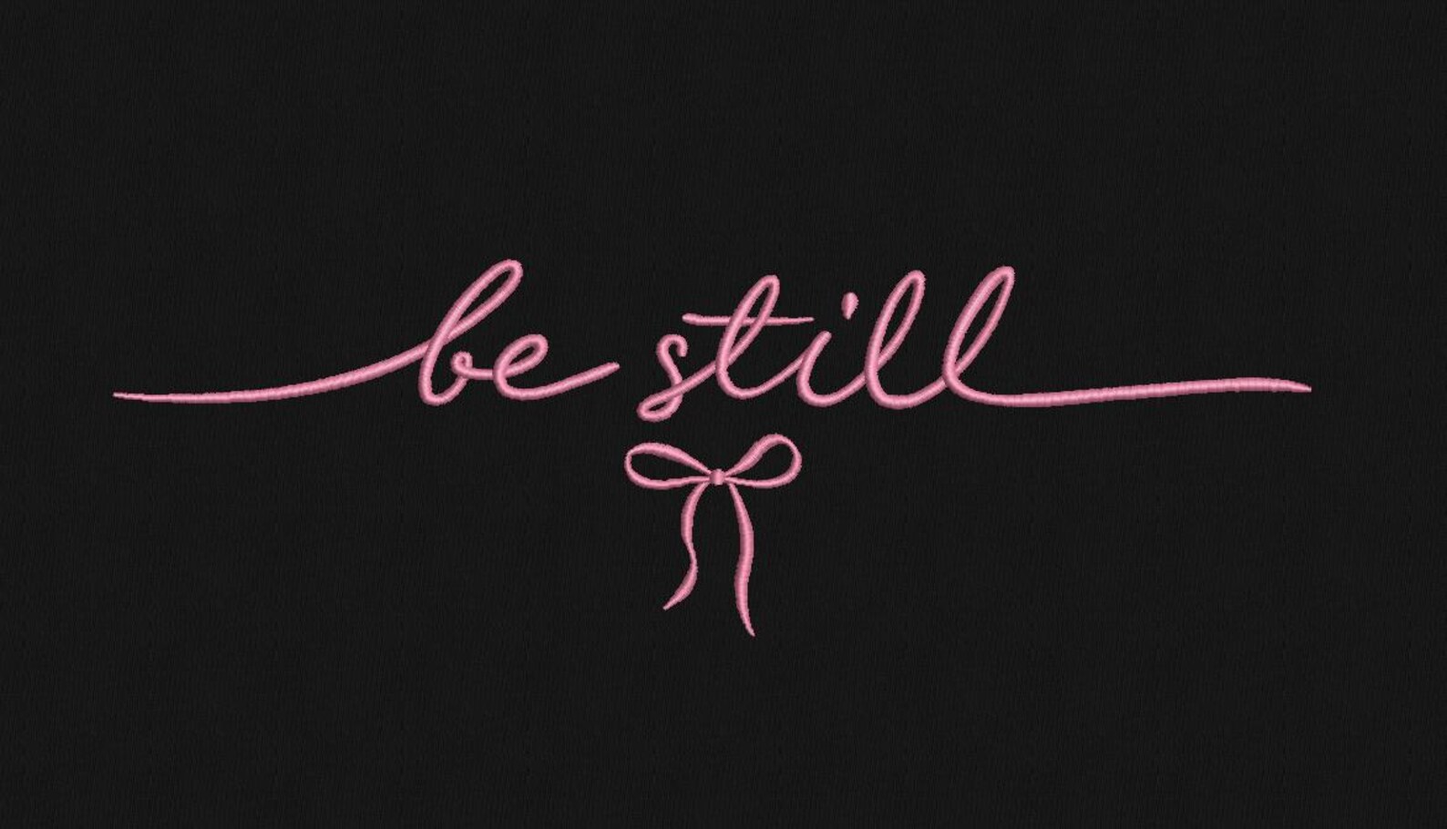 Be Still Embroidery Design, Machine Embroidery Design, 6 Sizes, Instant ...