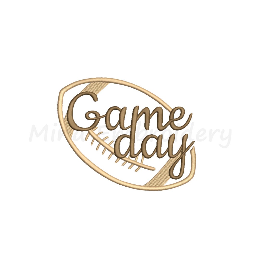 Game Day Embroidery Design, Sport Embroidery Design, Machine Embroidery ...