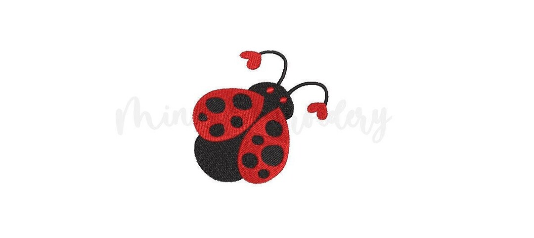 MINI Ladybug Embroidery Design, Animal Embroidery Design, Machine ...