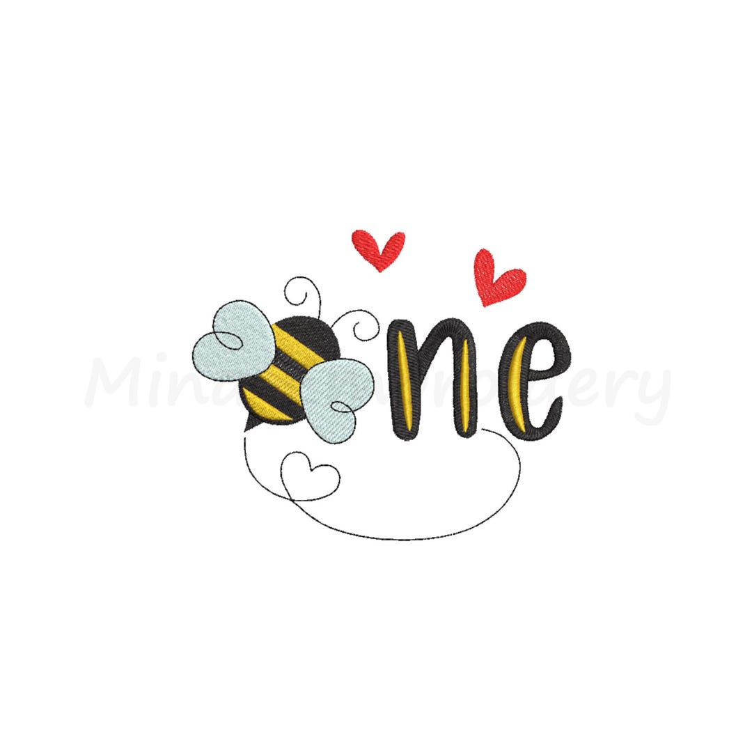 Bee One Embroidery Design, Animal Embroidery Design, Machine Embroidery ...
